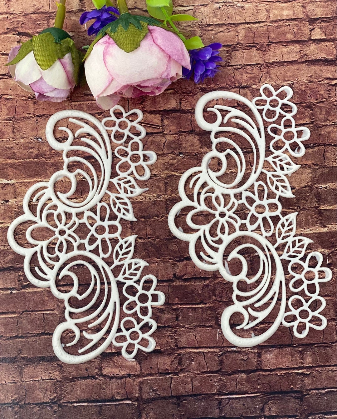 4 Sugar Lace, Edible Cake Lace, Sugar Lace Applique, Cake Lace, Edible ...