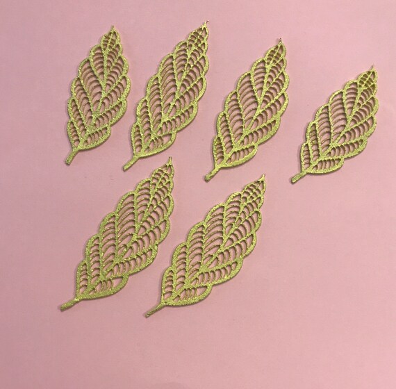 12 Sugar Lace Lace Leaves Edible Lace Cake Lace - Etsy