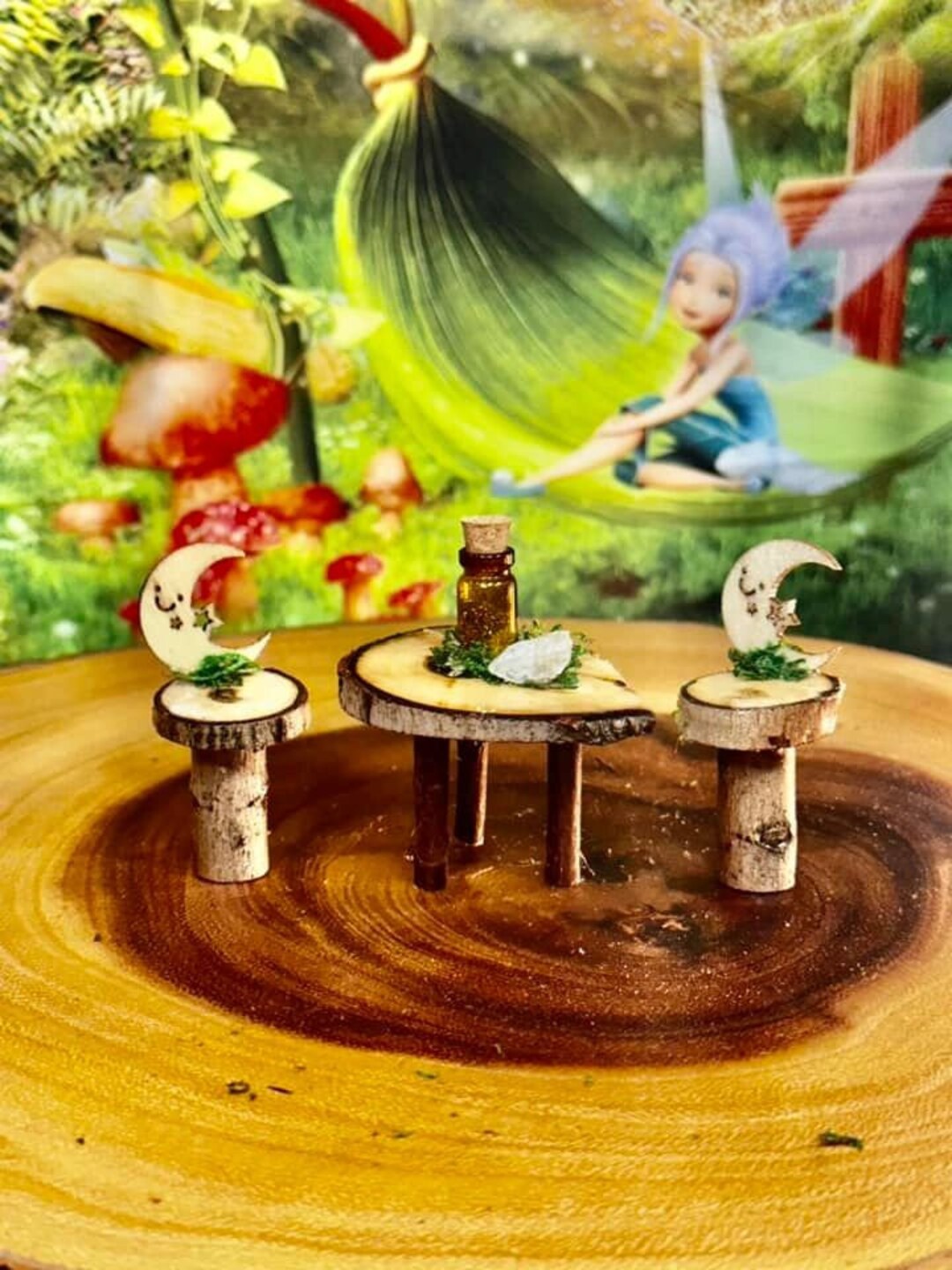 Moon Dining Set for Fairies With Fairy Dust - Etsy