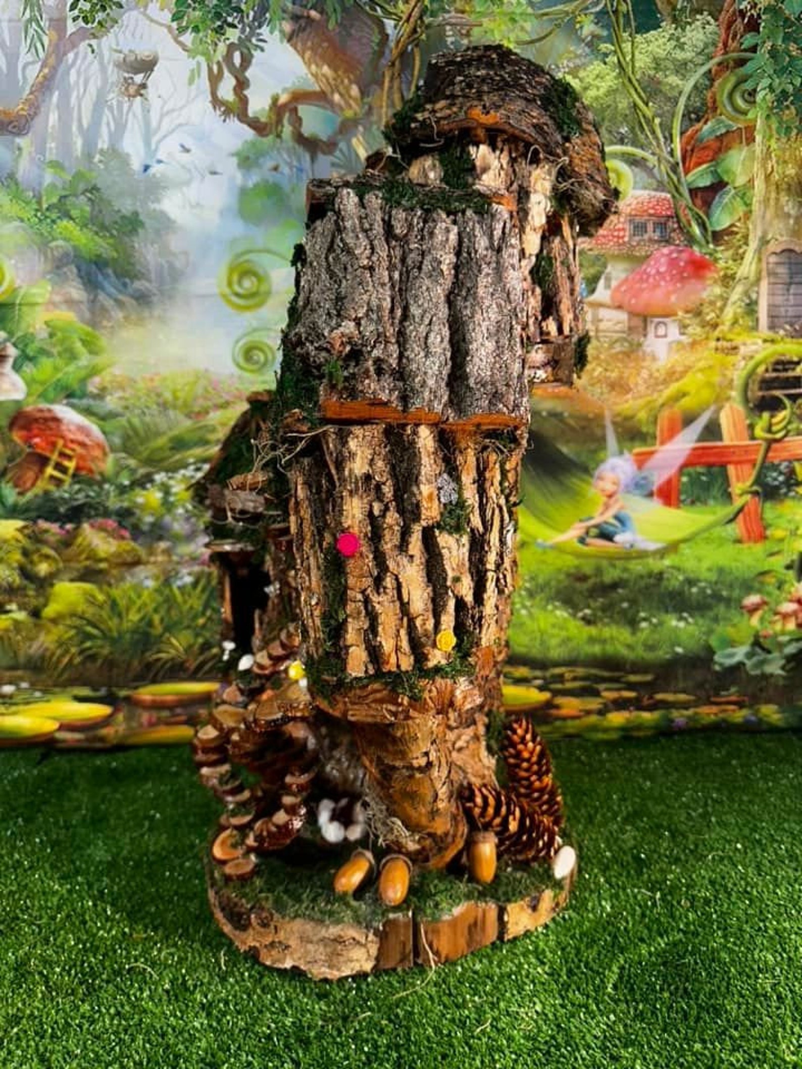 Beautiful Fairy Garden Large Fairy House With Fairy Lights Dollhouse ...