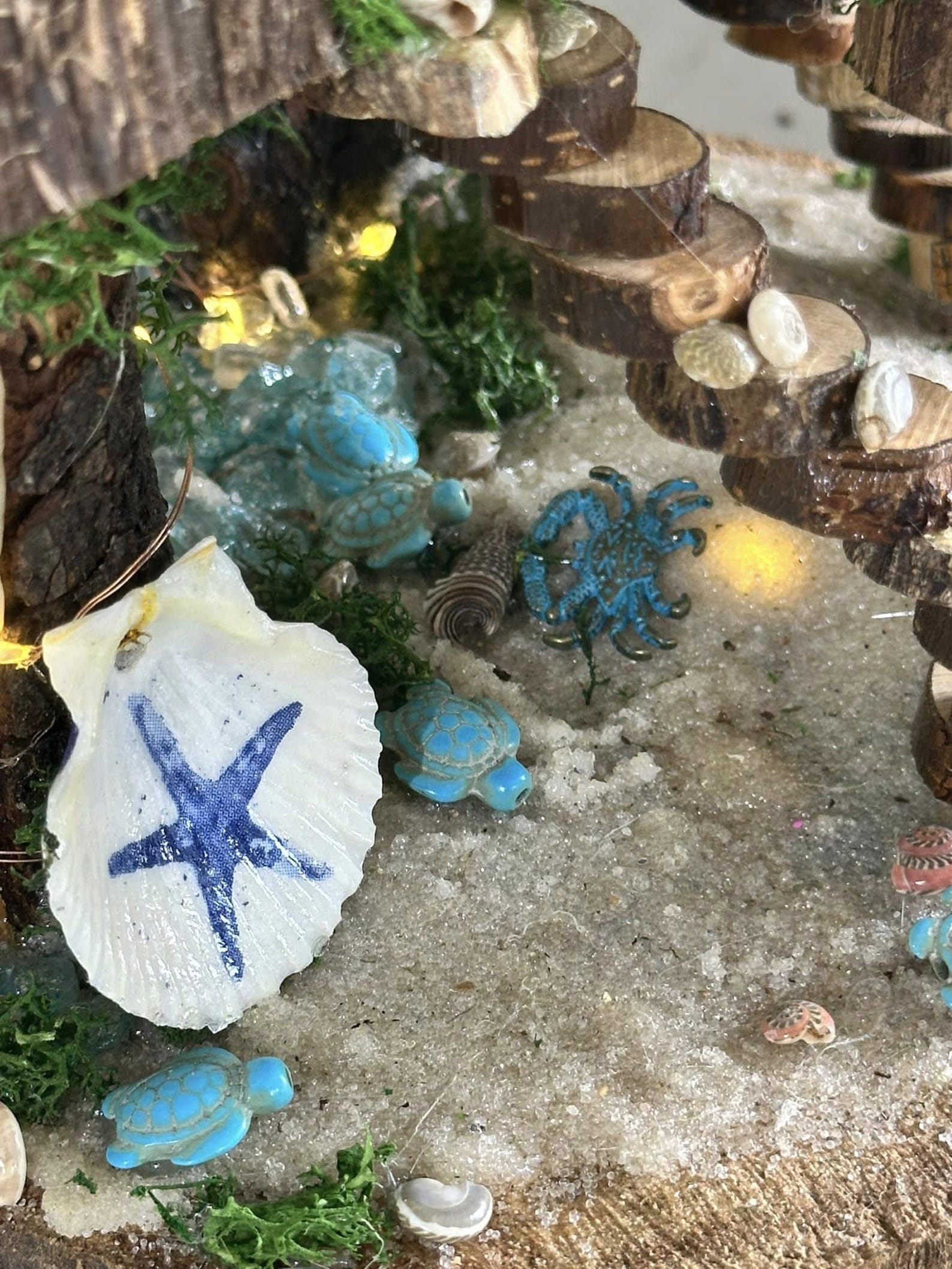 Mermaid House, Seashells, Fairy House Seashell Accents, Beach Fairy ...
