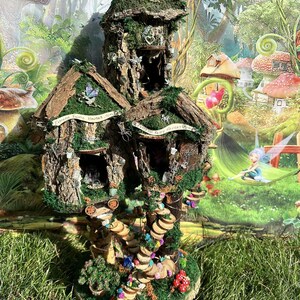 Handmade Fairy House Very Large, Fully Decorated and Has Lights - Etsy