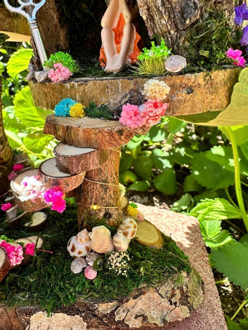 Fairy House Fully Decorated With Lights Fairy Garden, Dollhouse - Etsy