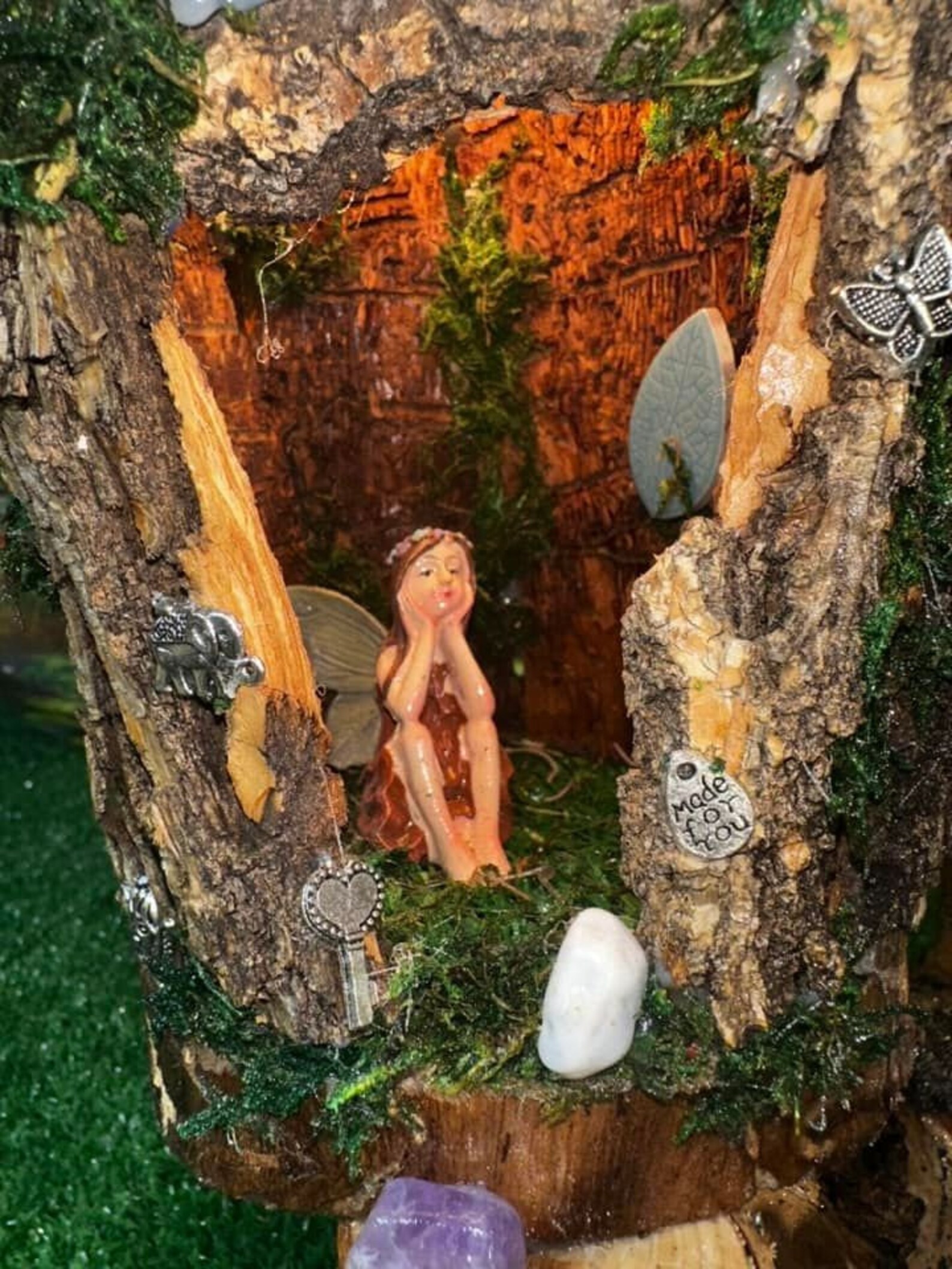 Beautiful Fairy Garden Large Fairy House With Fairy Lights Dollhouse ...