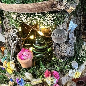 Easter Village Fairy Easter Garden Decor Fairy House Fully Decorated ...