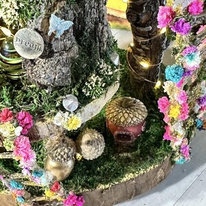 Easter Village Fairy Easter Garden Decor Fairy House Fully Decorated ...