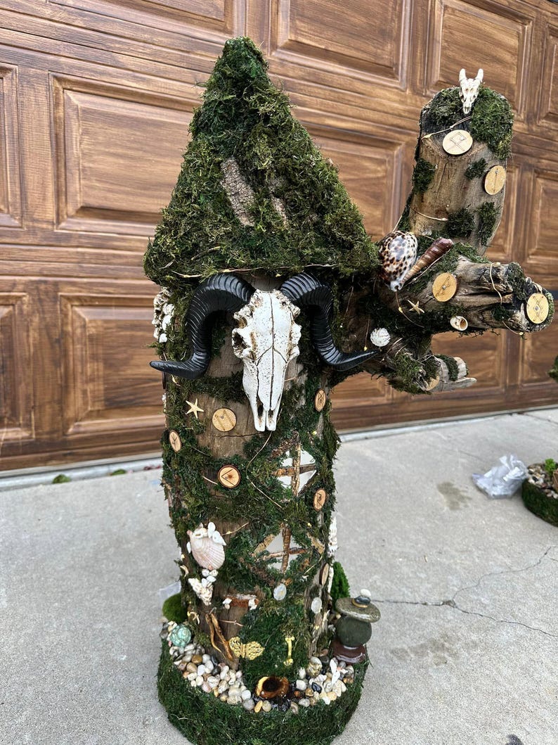 Huge Fairy House, Gnome Tree Stump House, Viking Elf House Breathtaking ...