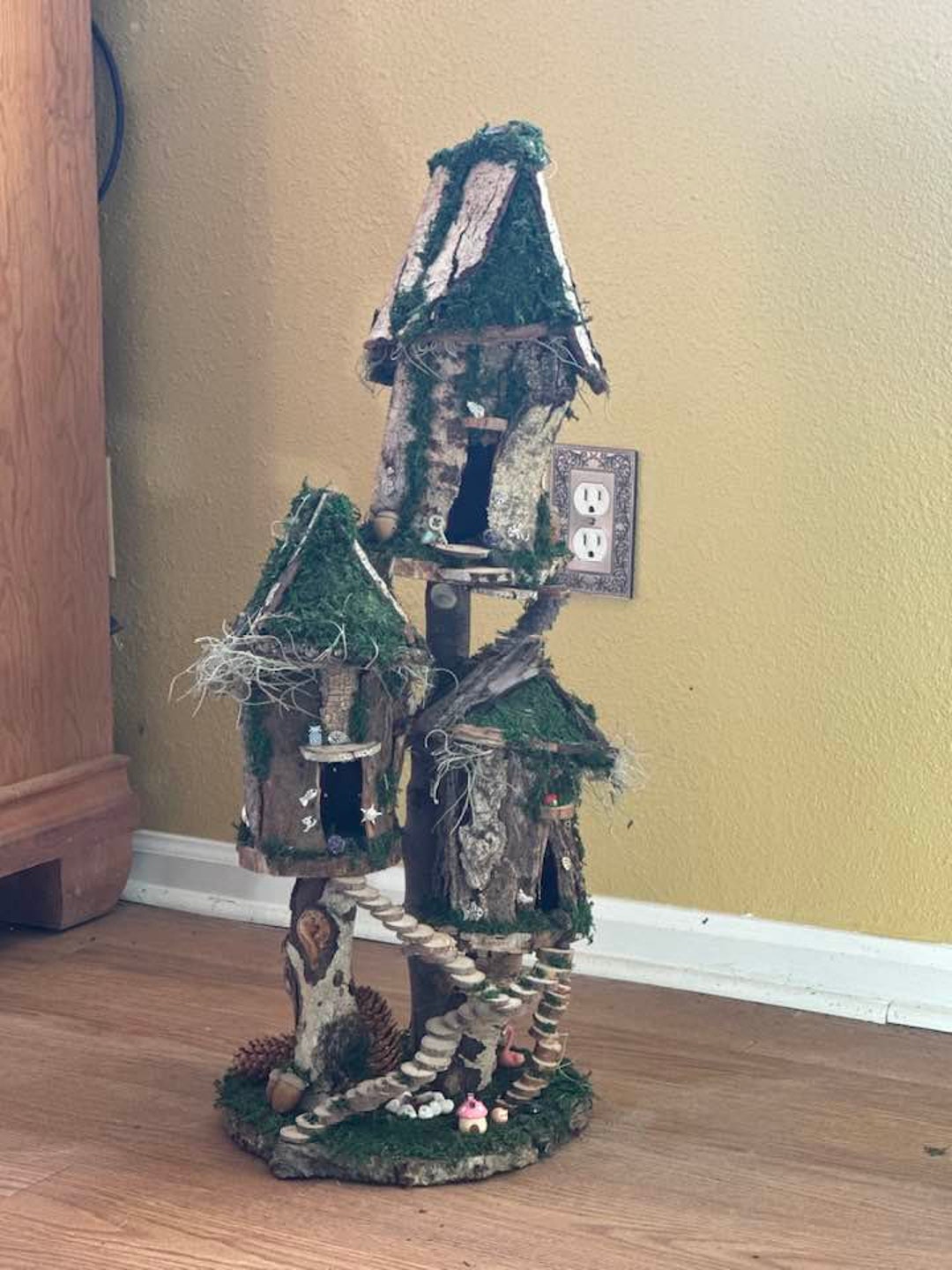 Handemade Large Fairy House, Fairy Village, Fairy Dollhouse, Fairy ...