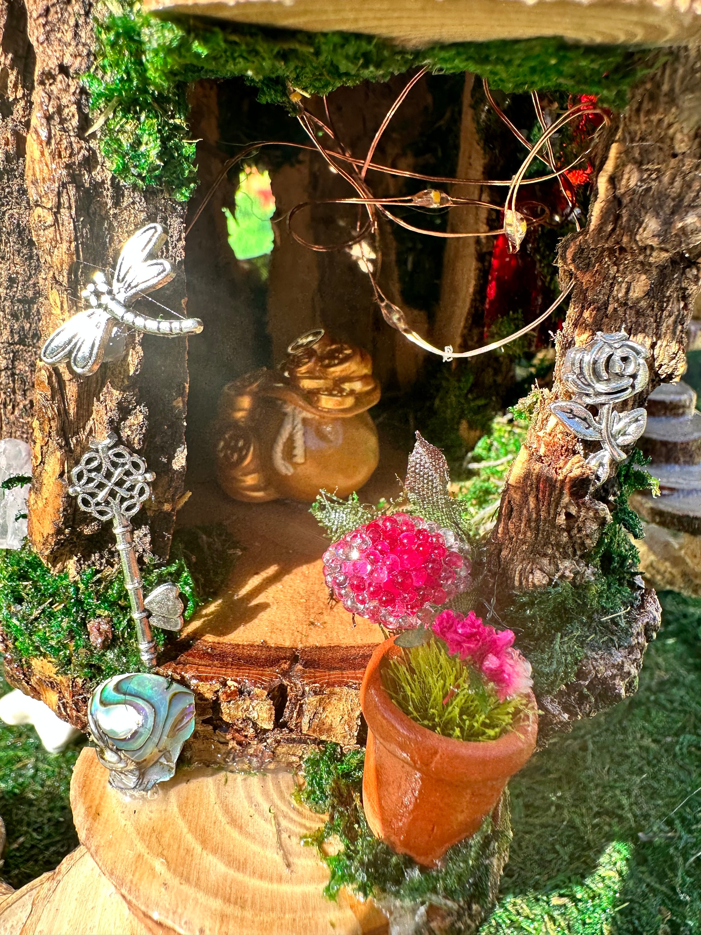 Breathtaking Huge Fairy House Fully Decorated Lights Wood Fairy House ...