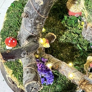 Easter Village Fairy Easter Garden Decor Fairy House Fully Decorated ...
