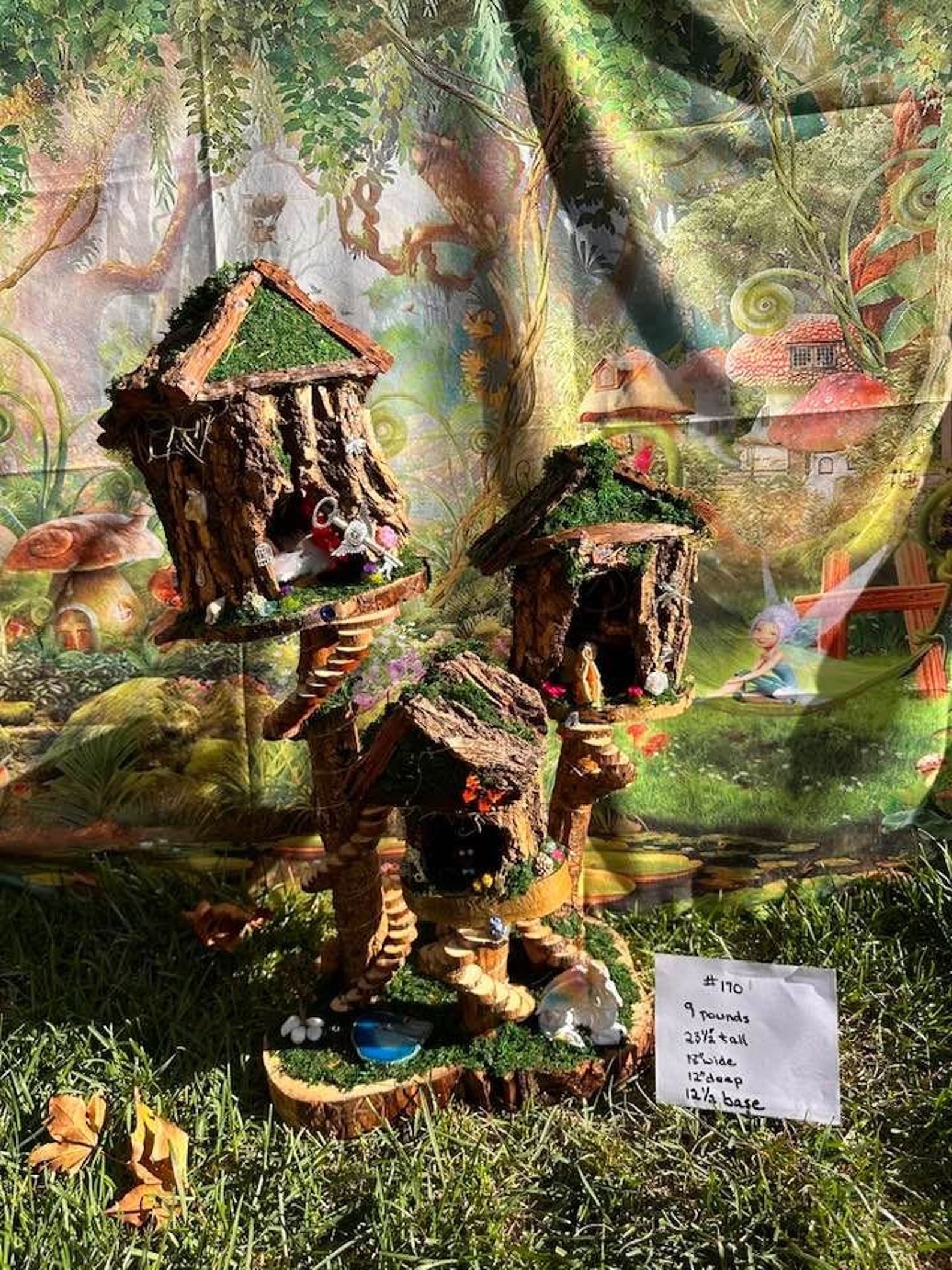 Huge Fairy House Fully Decorated With Lights and Furniture. Unicorn ...