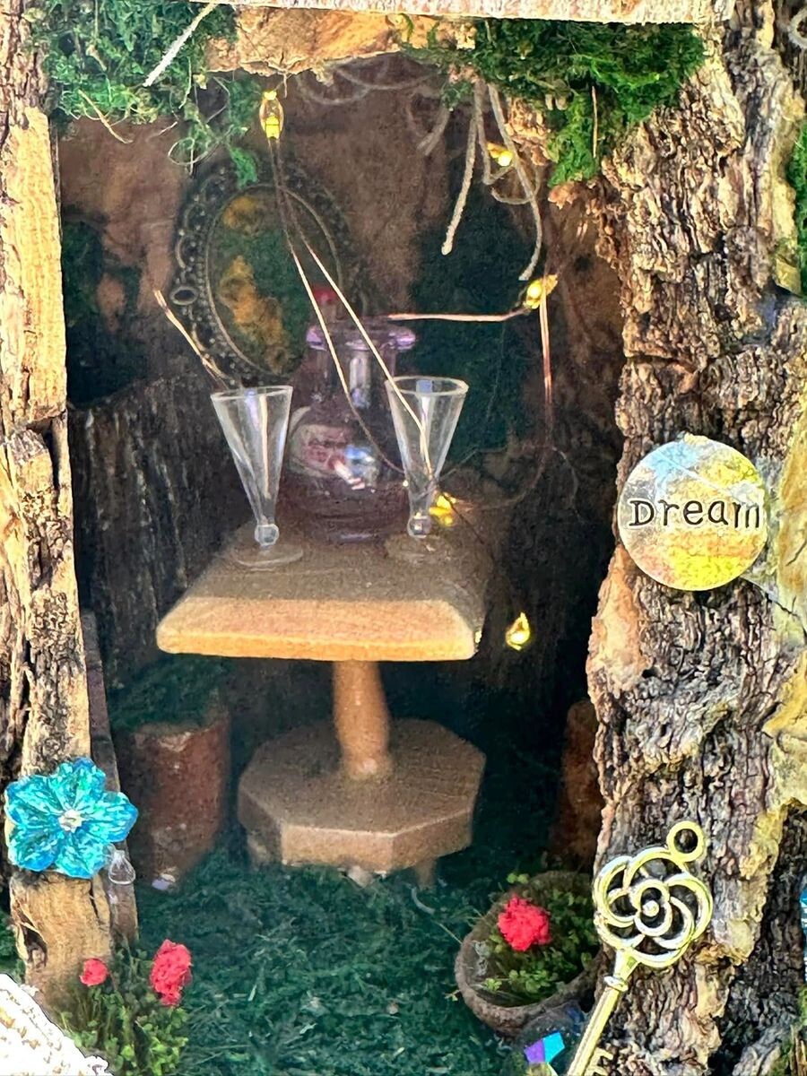 Fairy House Handmade With Fairy Magic Fully Decorated and Has Lights ...