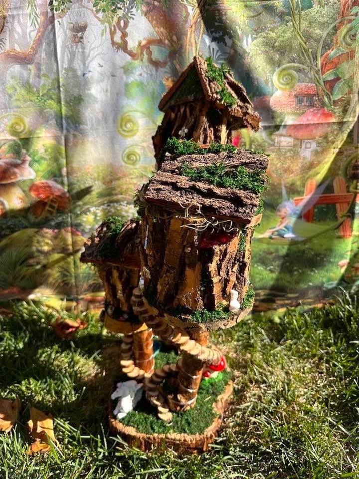 Huge Fairy House Fully Decorated With Lights and Furniture. Unicorn ...