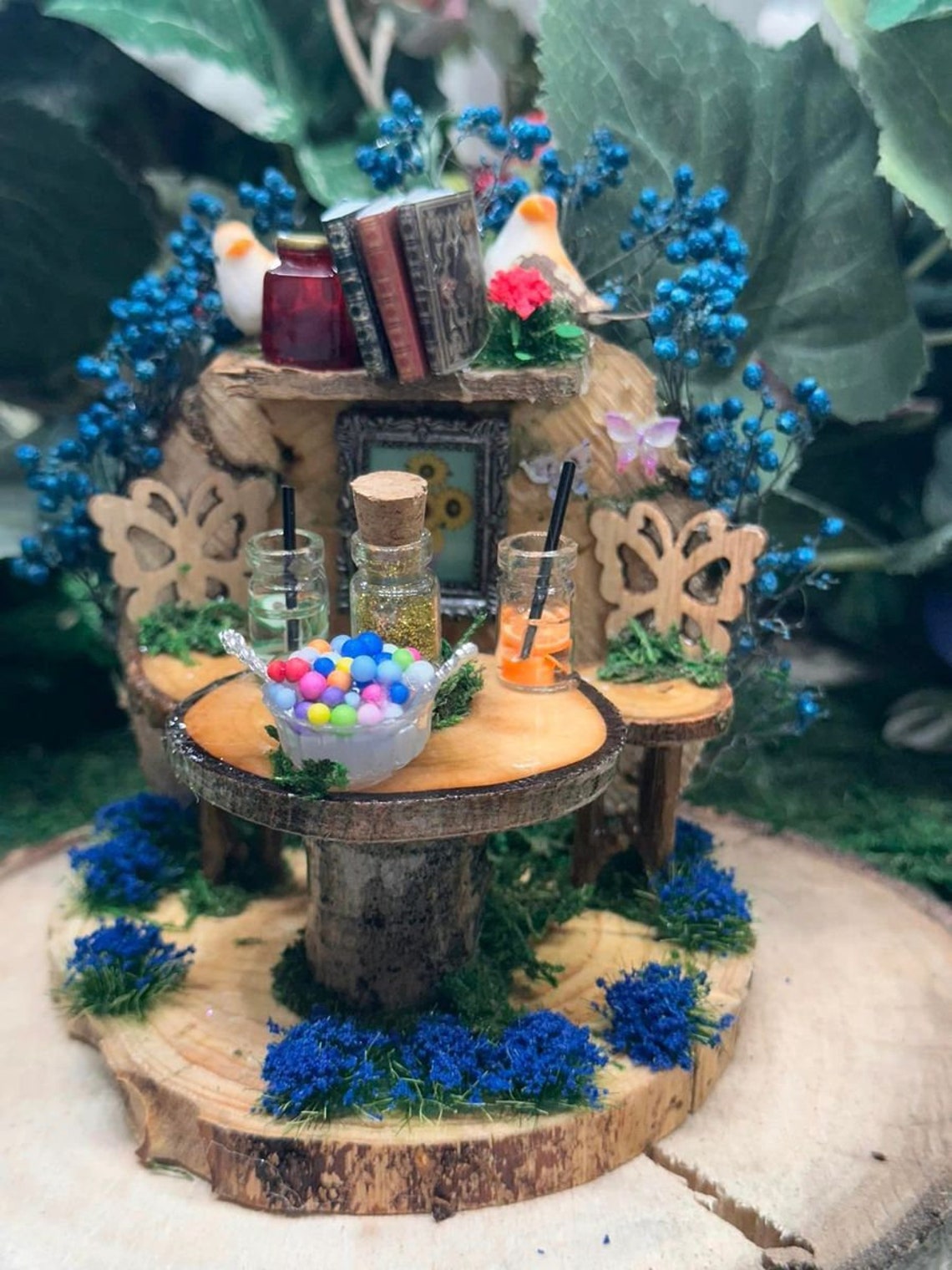 Miniature Fairy Dining Room, Whimsical Fairy Garden Theme, Fairy Dining ...