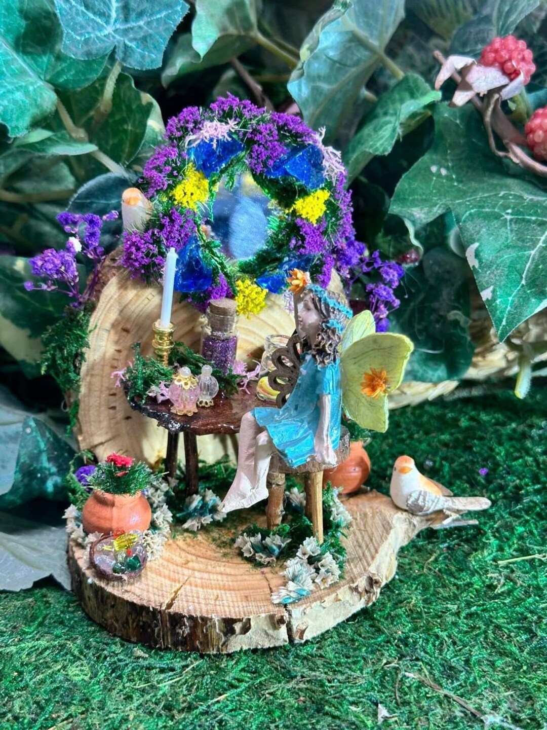Hanging Fairy House, Desktop Fairy Garden, Unique Girl's Gift Fairy ...