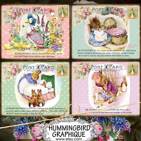 Beatrix Potter Cards - Etsy