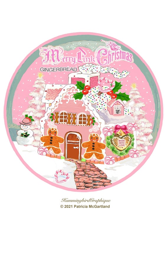 GINGERBREAD HOUSE Printable Door Hanger Fall Png Printable - Etsy