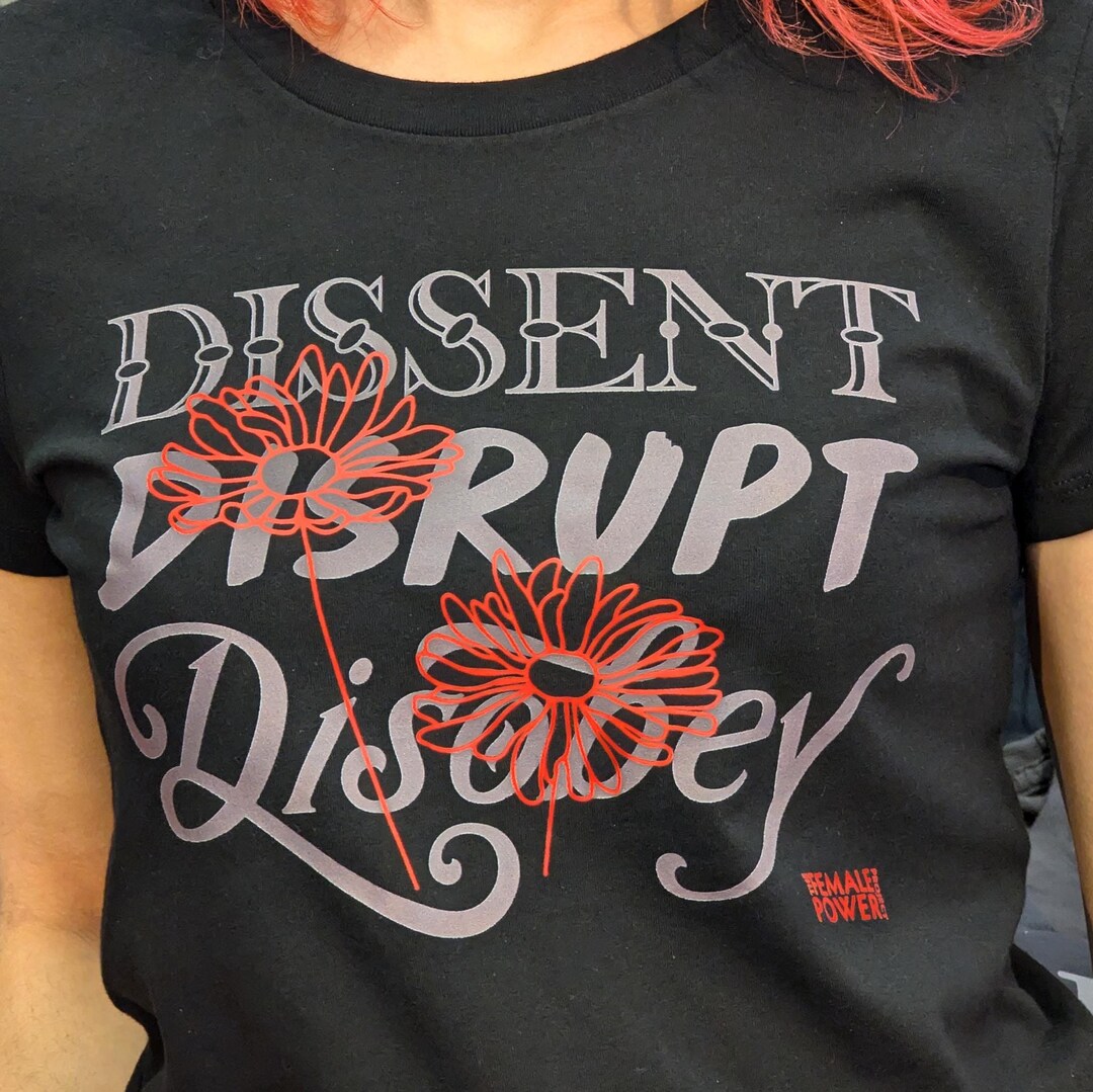 T-shirt, "not to Say Demure" a Disposition for Our Times, on Black ...