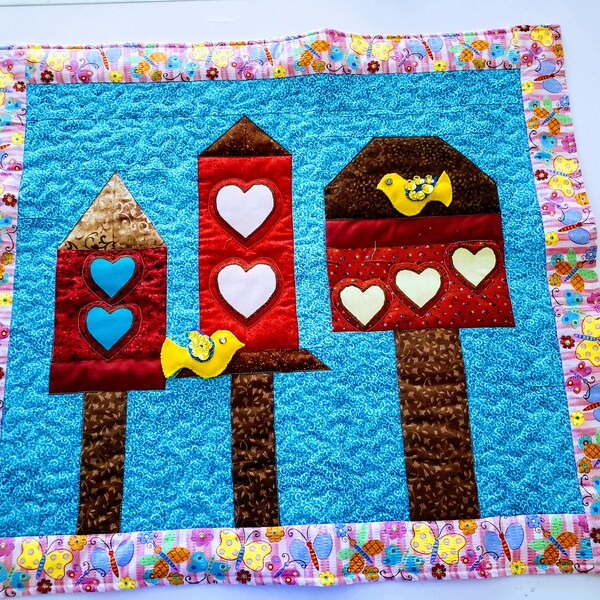 Birdhouse Quilt - Etsy