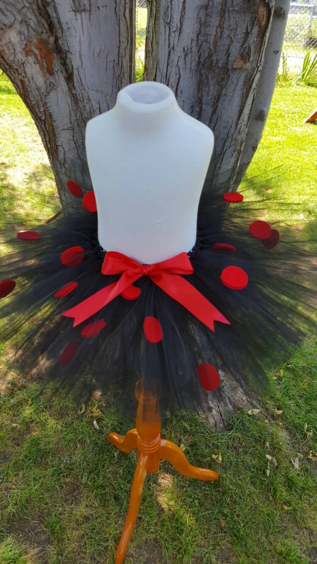 Black Lady Bug Tutu Polka Dot Tutu Black Tutu Red Polka Dots Halloween ...