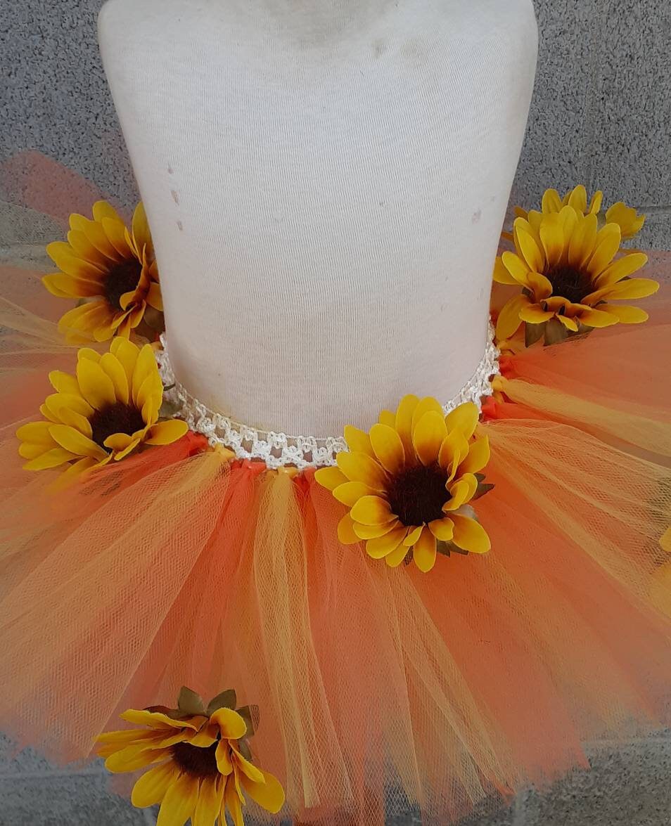 Sunflower tutu orange and yellow tutu fall tutu autumn tutu | Etsy