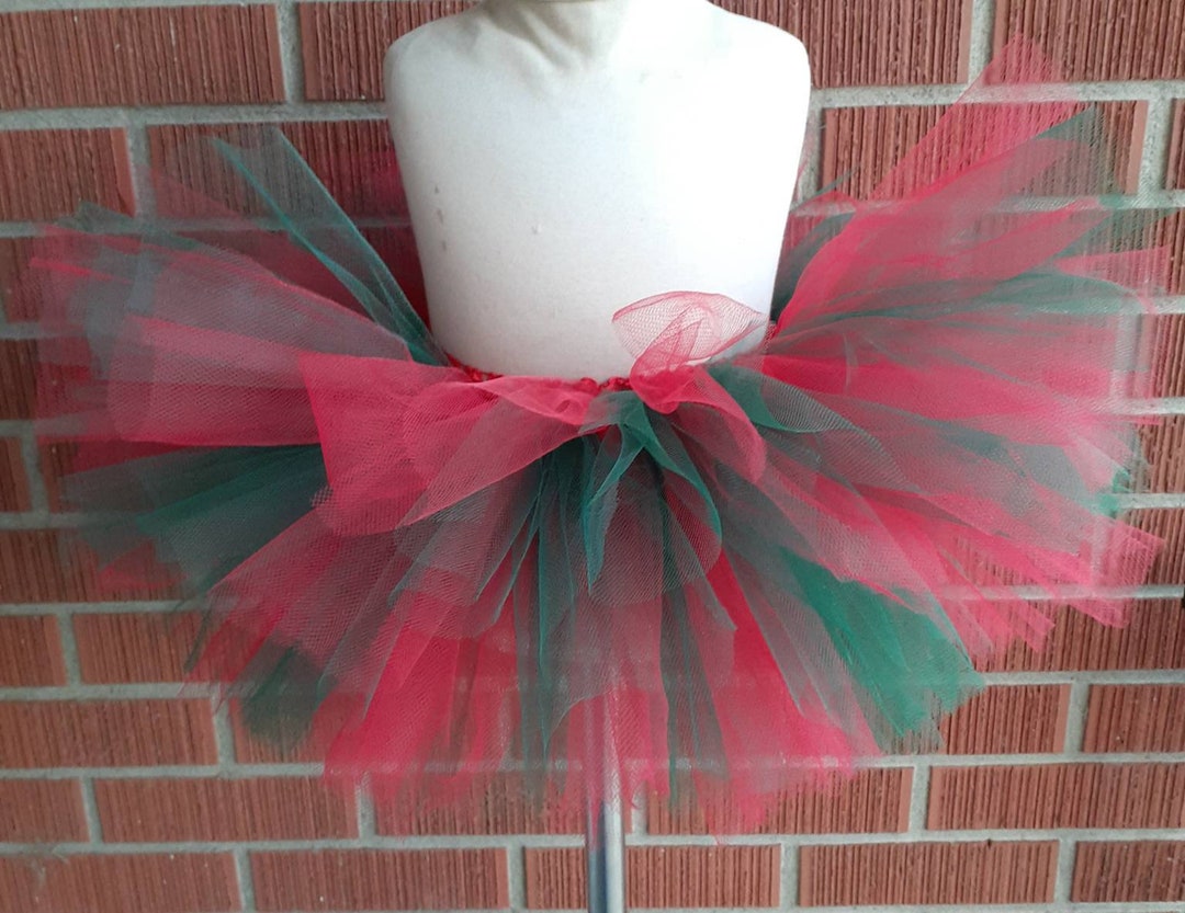 Red and Green Tutu Christmas Tutu Holiday Tutu Xmas Tutu Ballerina Tutu ...
