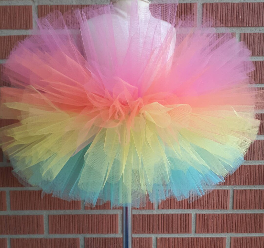 Pink Orange Yellow Aqua Tutu Birthday Tutu Ballerina Tutu Pony Tutu ...
