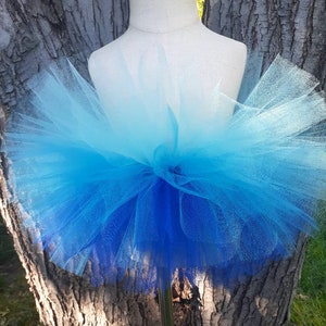 Blue Ombre Tutu Royal Blue Turquoise Aqua Tutu Halloween Tutu Ballerina ...