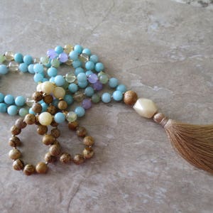 Peace and Romantic Mala Necklace, Zen Style Mala Necklace,jade ...