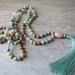 Love and Success Zen Style Mala Necklace, Matte Impression Jasper ...