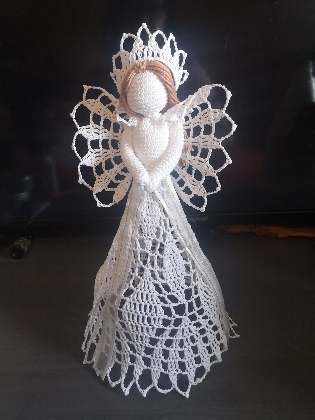 Large Crochet Angel - Etsy
