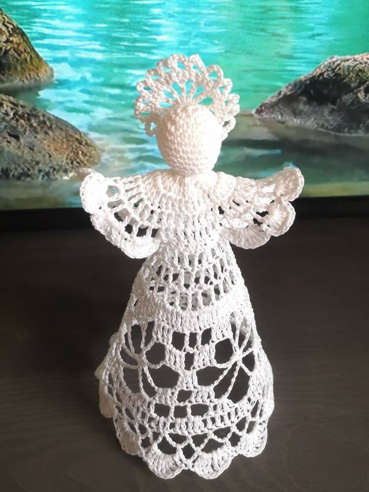 Crocheted Angel/christmas Tree Topper - Etsy