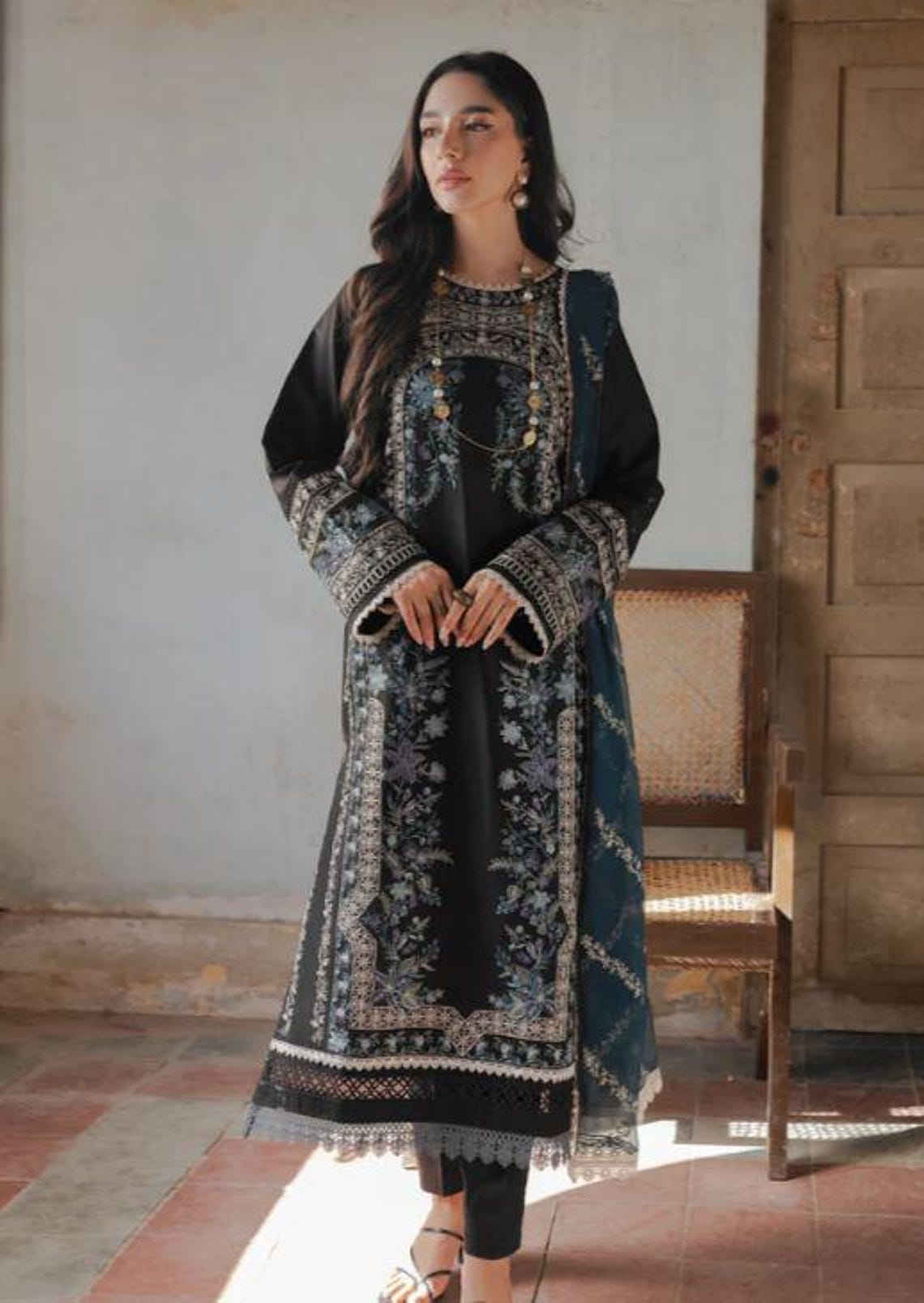 Eid Dress for Womens - Pakistani Embroidered Lawn Ramadan Partywear ...