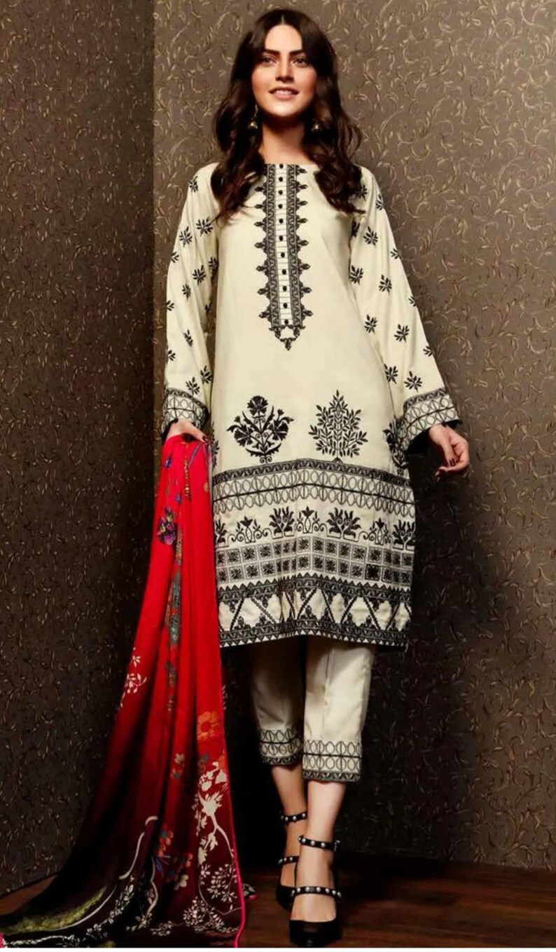 New Pakistani Branded, Readymade Partywear Eid Suit by Charizma, Luxury ...