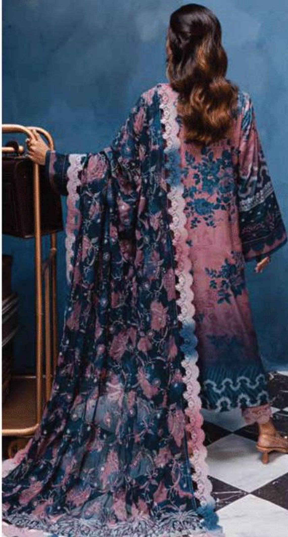 Eid Dress for Womens - Pakistani Embroidered Linen Ramadan Partywear ...