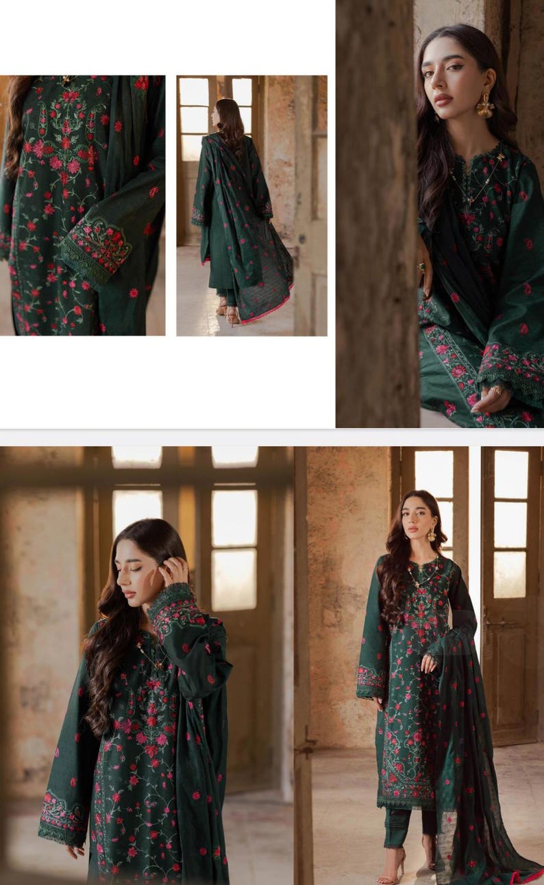 Eid Dress for Womens - Pakistani Embroidered Lawn Ramadan Partywear ...