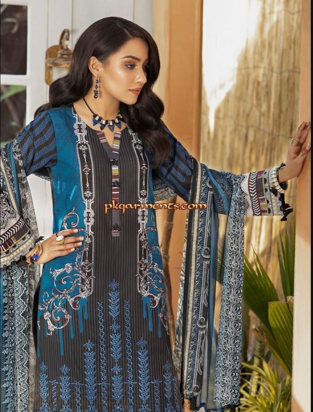 New Unstitched Pakistani Branded Eid Designer Dress - Partywear Eid ...