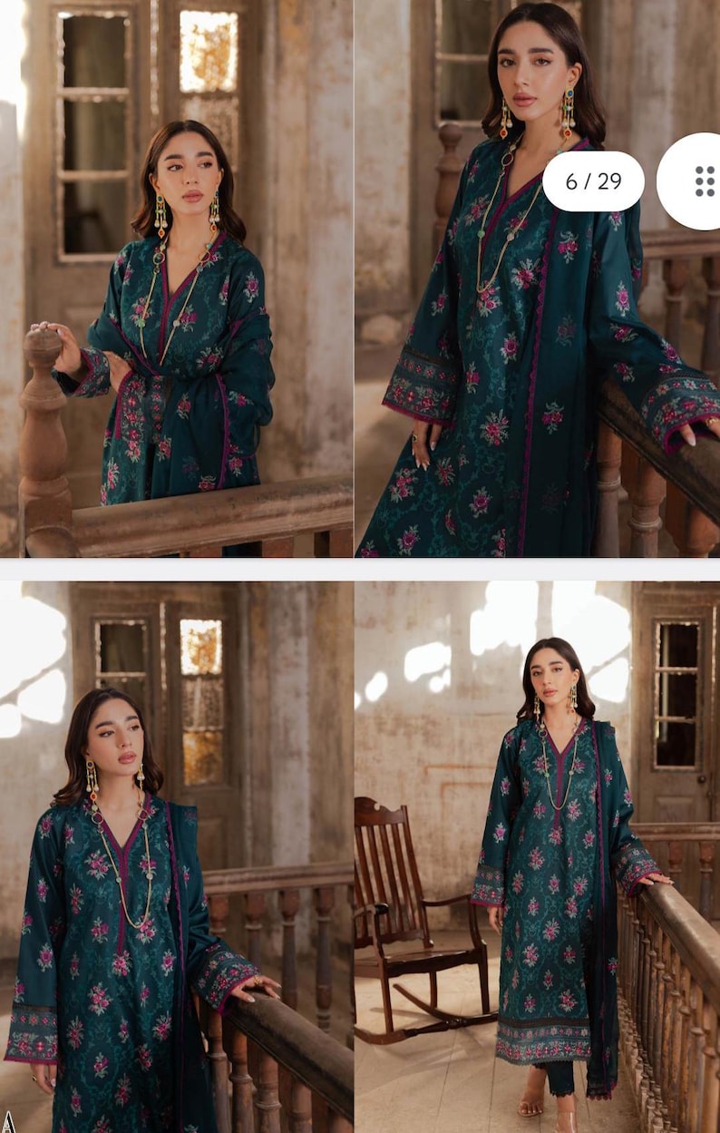 Eid Dress for Womens - Pakistani Embroidered Lawn Ramadan Partywear ...