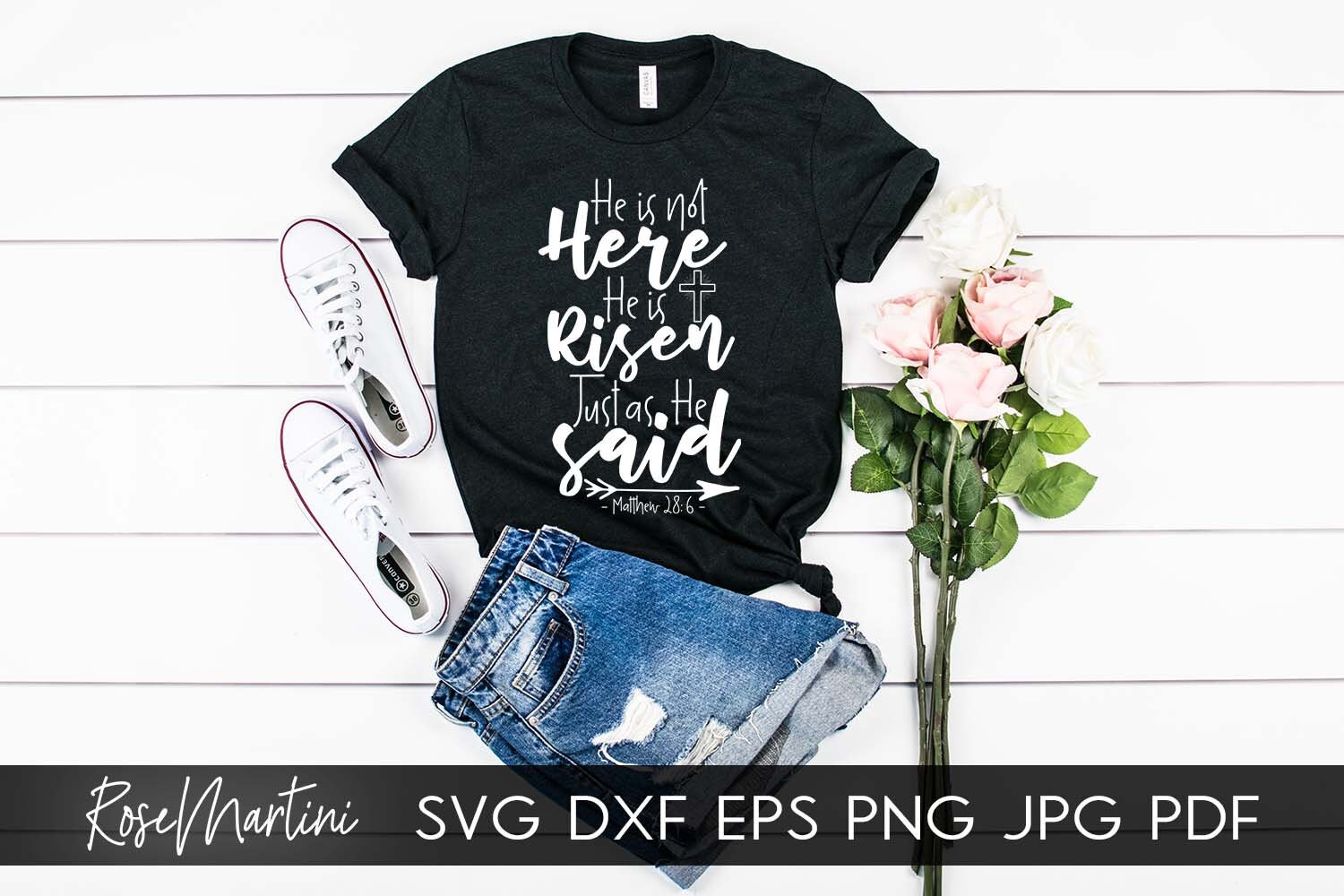 He is Not Here He is Risen SVG File for Cutting Machines | Etsy