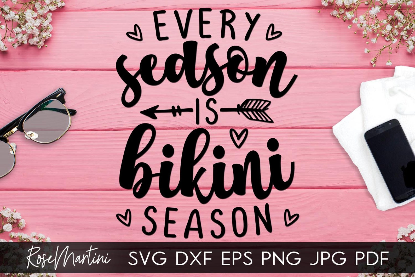 Every Season is Bikini Season SVG File for Cutting - Etsy