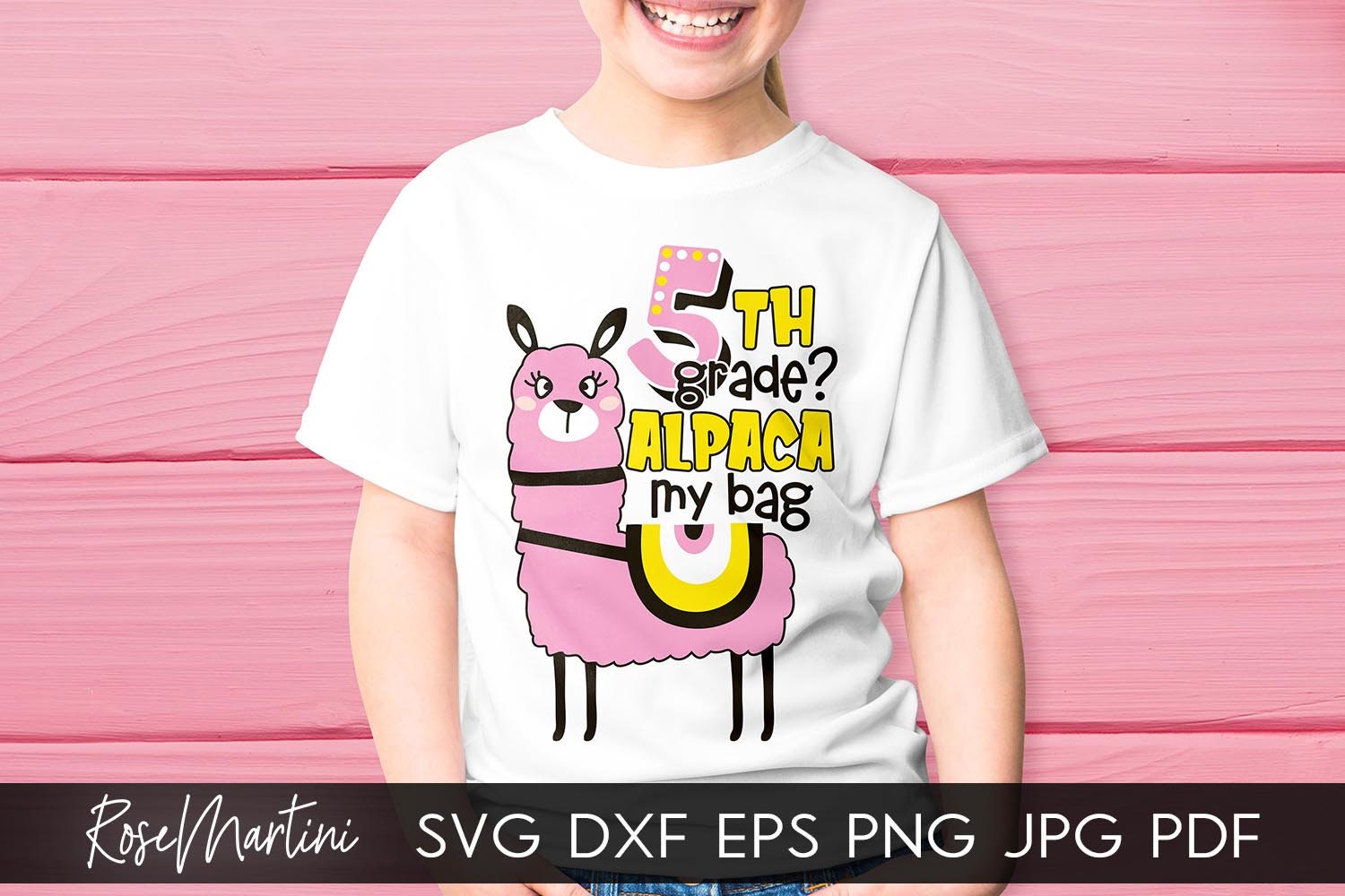 5th grade Alpaca my bag SVG file for cutting machines Cricut | Etsy