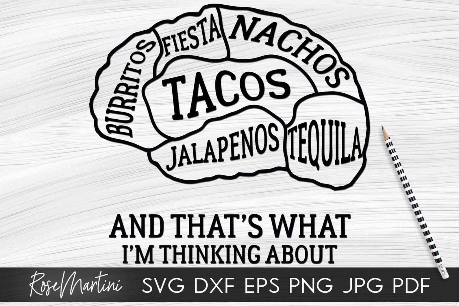 Brain Scan Svg Mexican food SVG file for cutting machines | Etsy
