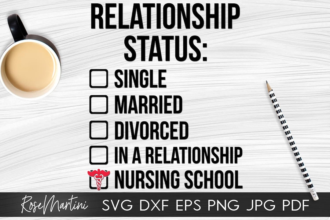 Relationship Status SVG Single Married Checkbox SVG File for Cutting ...