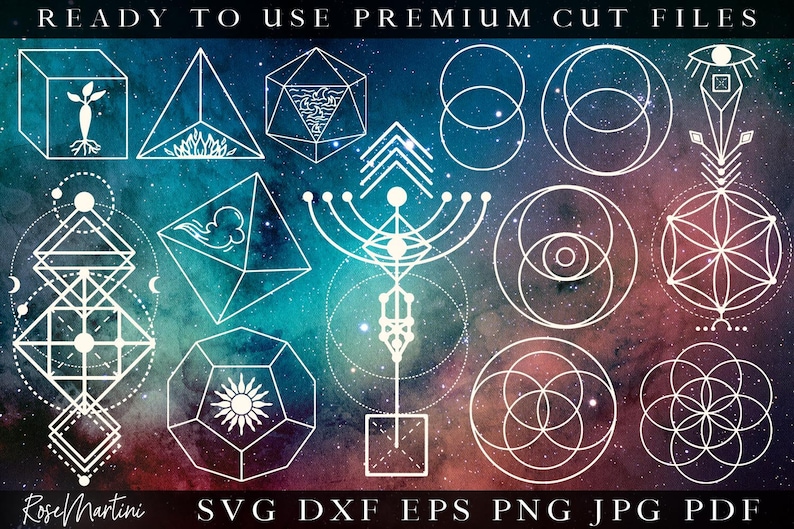 Sacred Geometry SVG Bundle | Sacred Geometry Cut Files Bundle | Magic ...