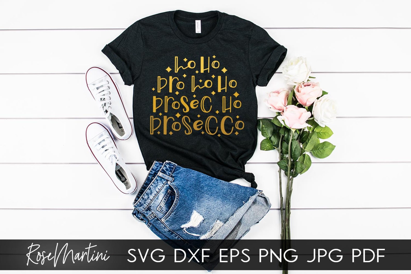 Prosec Ho Ho Ho SVG File for Cutting Machines Cricut - Etsy