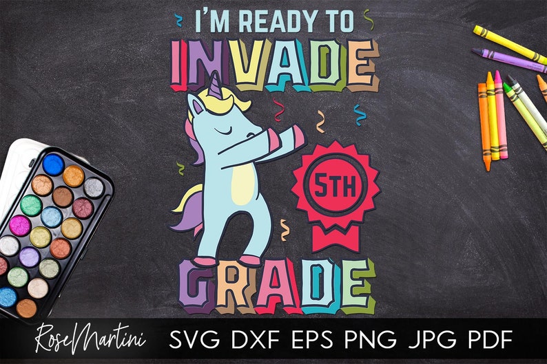 I'm Ready to Invade 5th Grade SVG File for Cutting Machines - Cricut ...