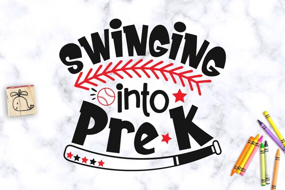 Swinging Into Pre K SVG File for Cutting Machines Cricut - Etsy