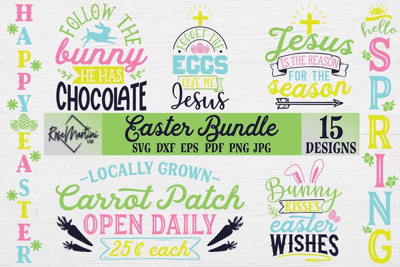 Easter Bundle SVG File for Cutting Machines - Cricut Silhouette Easter ...