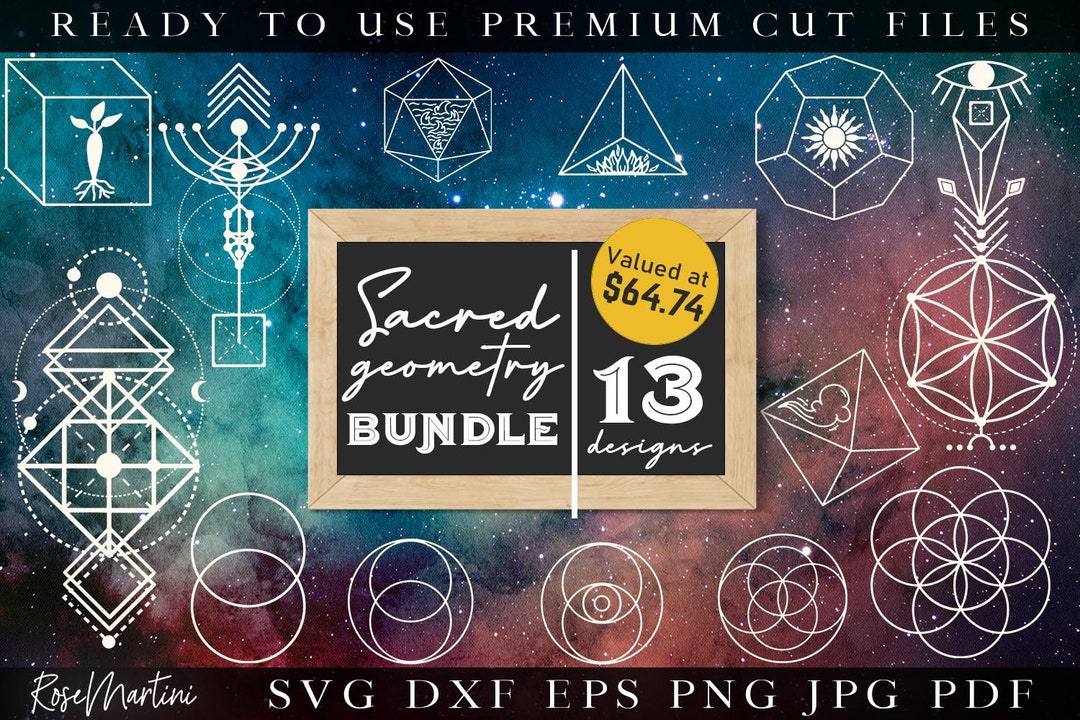 Sacred Geometry SVG Bundle | Sacred Geometry Cut Files Bundle | Magic ...