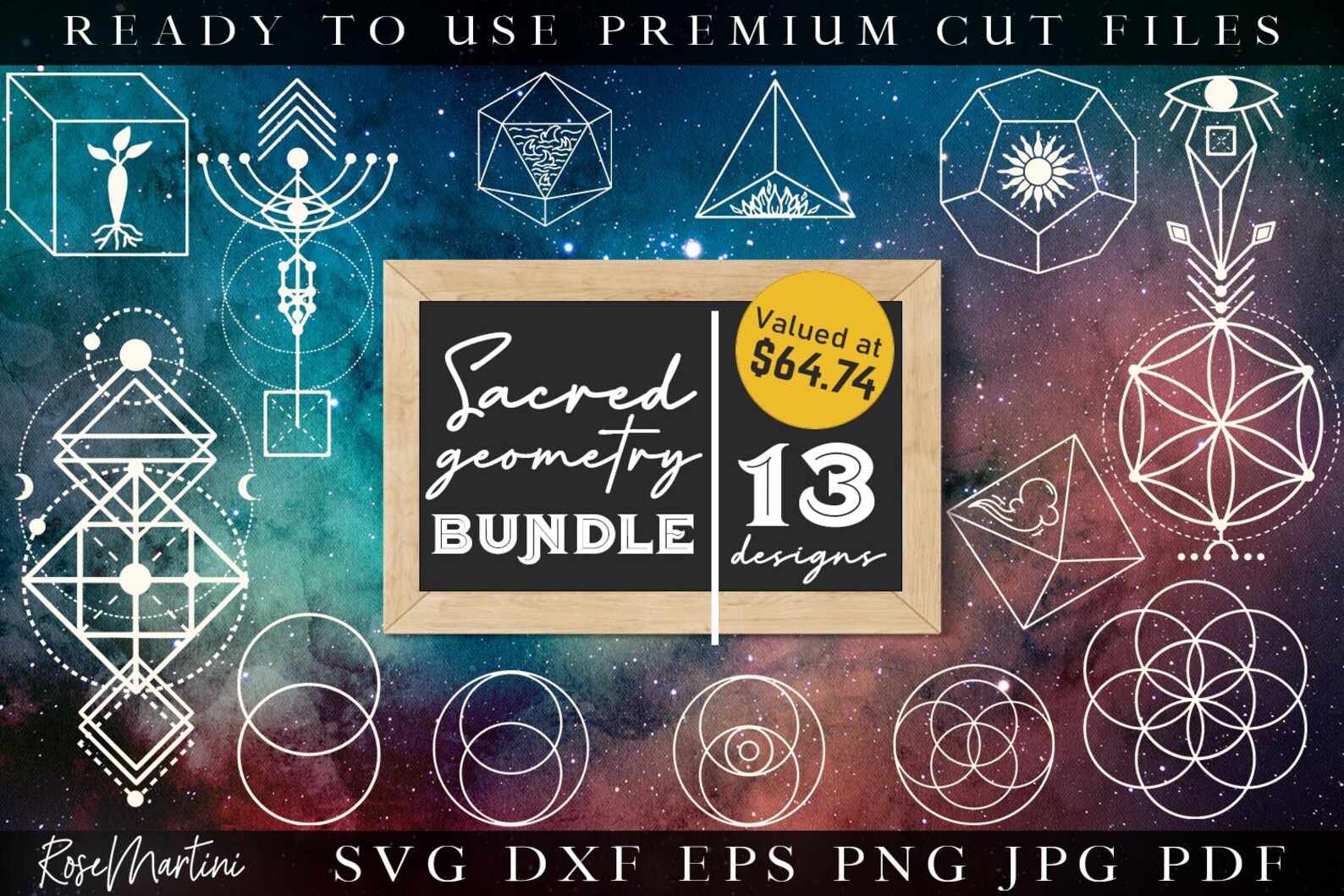 Sacred Geometry SVG Bundle | Sacred Geometry Cut Files Bundle | Magic ...